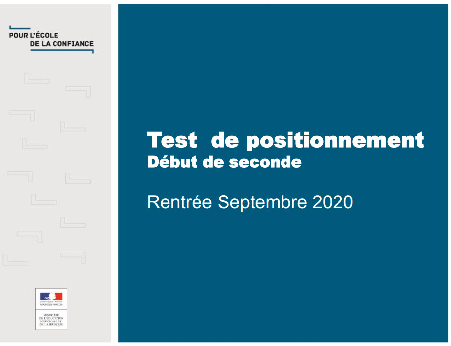 Test de positionnement | Lycée Amiral Bouvet Test de positionnement | Lycée Amiral Bouvet